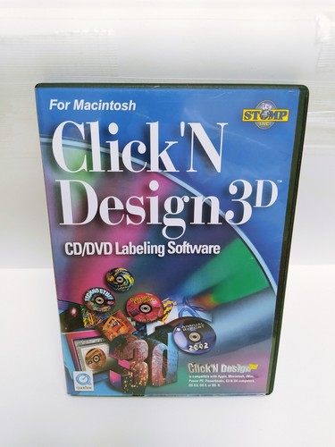 Stomp Inc. Click N' Design 3D CD/DVD Labeling System For MAC / APPLE ...