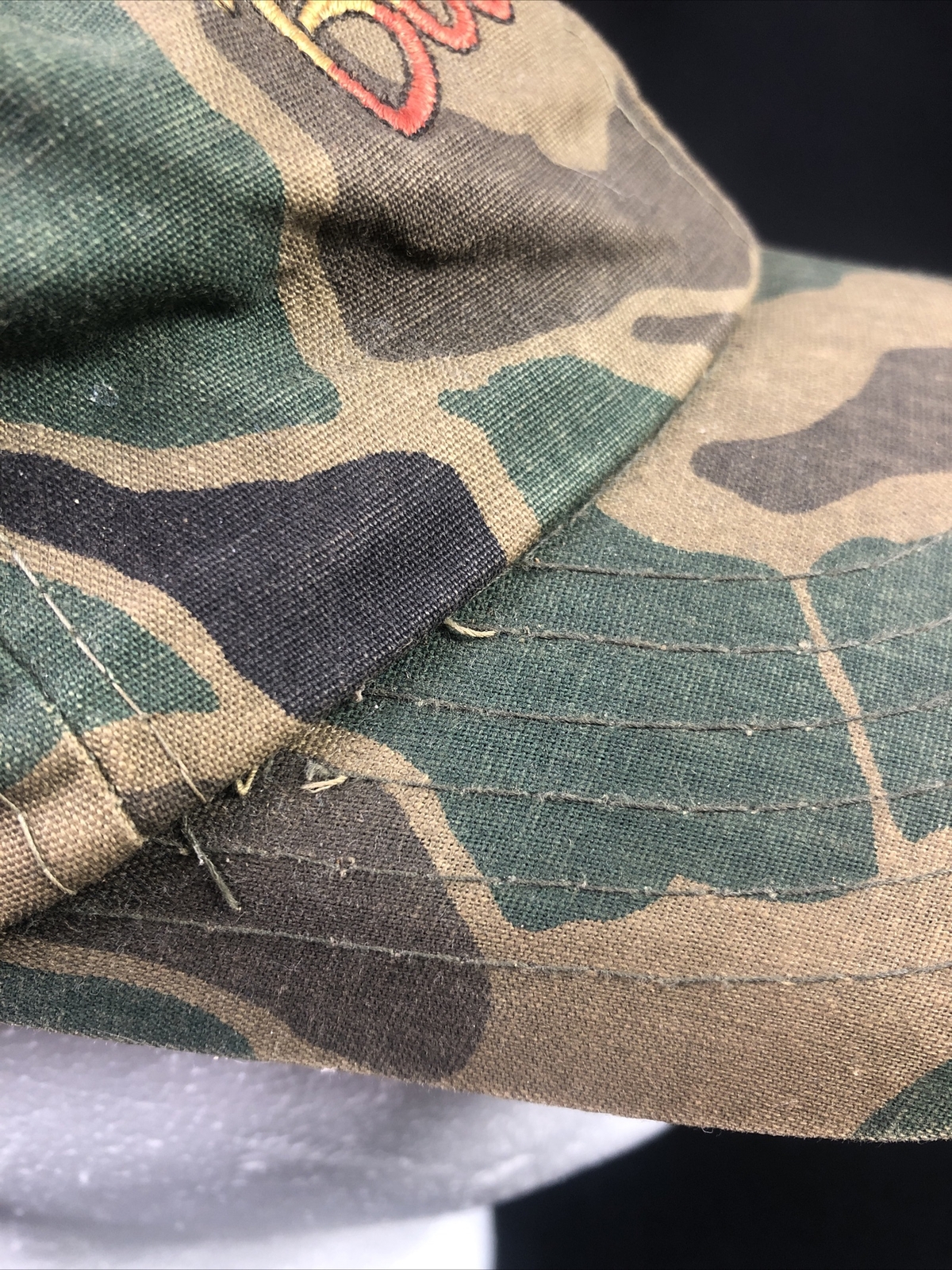 Vintage Camo Snapback Hat Buck Fever Embroidered Deer… - Gem