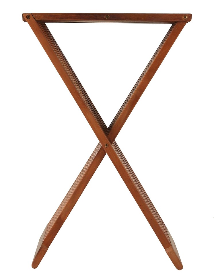 Leaf Folding Counterstool in Solid Teak Wood 24" high,Brown | eBay