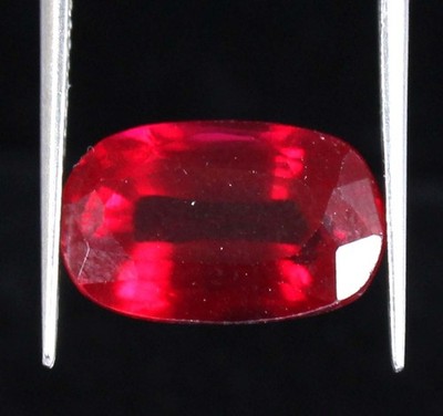 Natural Beryl Bixbite Red Emerald 8.25 Ct Oval Loose Gemstone Certified ...