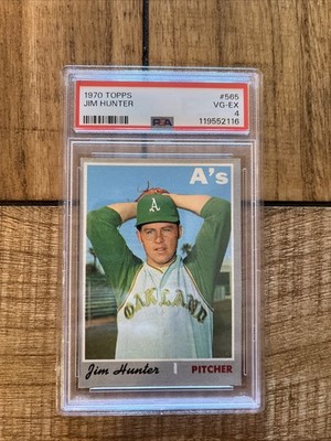 1970 Topps - Catfish Hunter #565 PSA VG-EX 4 | eBay
