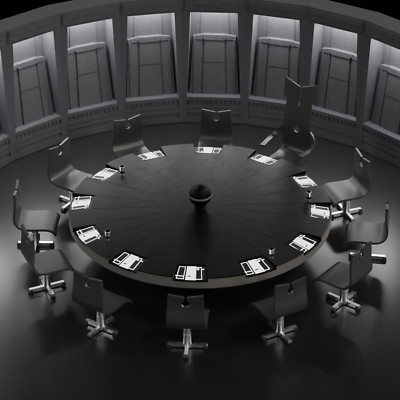 Star Wars Death Star Conference Room Table Action Figure 1/18 Scale 3D ...