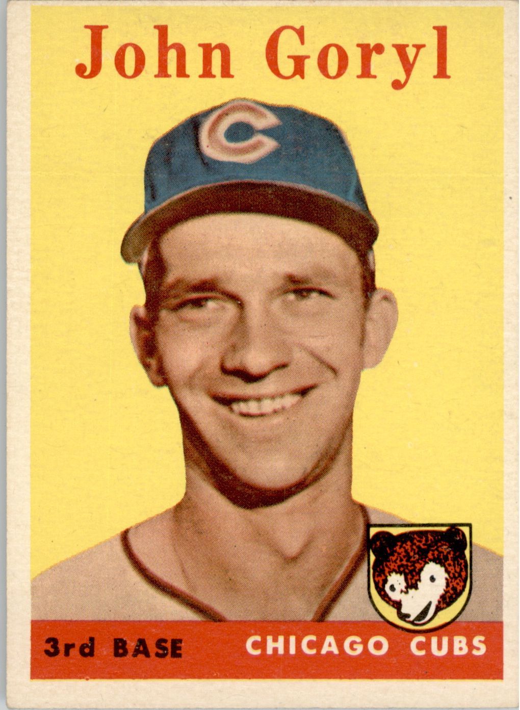 1958 Topps 384 John Goryl RC EX #D262223 | eBay