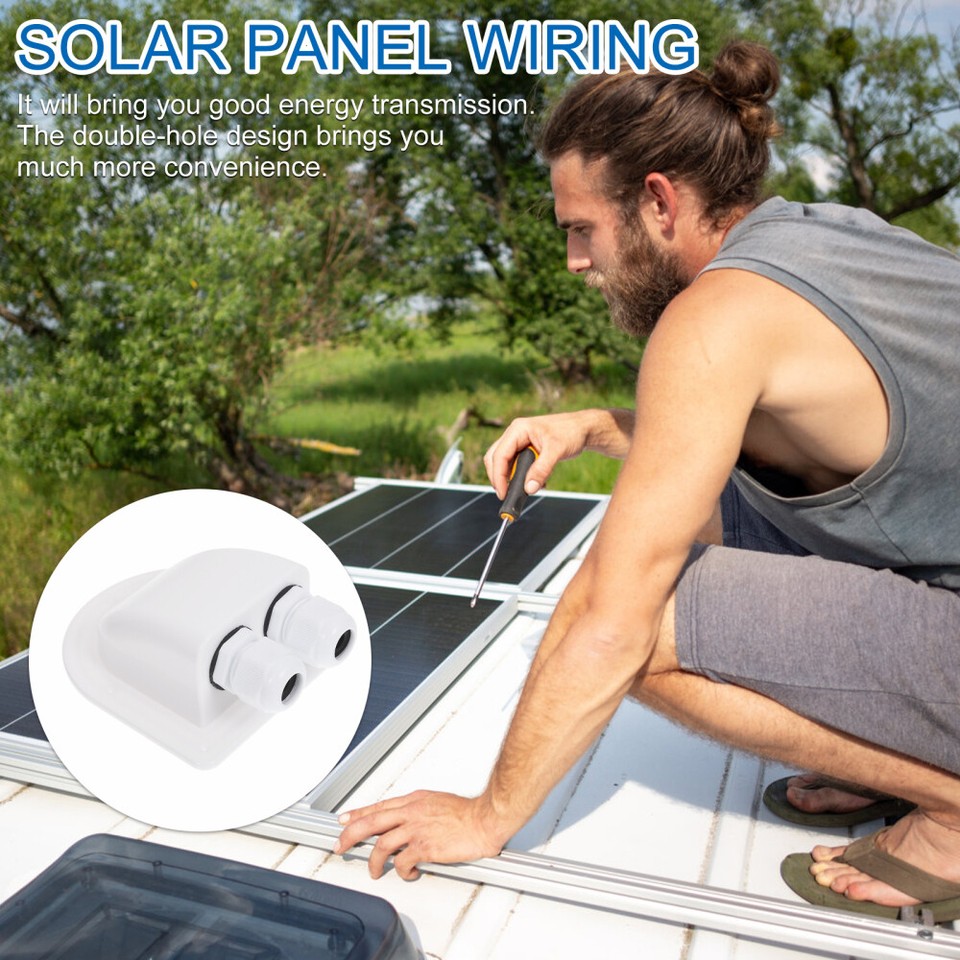 Photovoltaic Junction Box Cable Glands Double Solar-cable-entry-gland ...