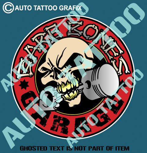 BARE BONES Hot Rod Decal Sticker for Mancave Car Bar Garage Vintage Car ...