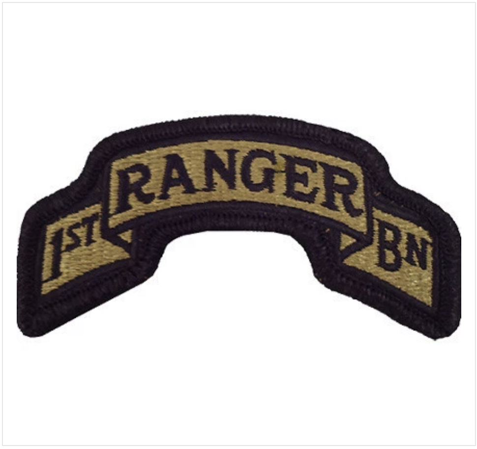 GENUINE U.S. ARMY SCROLL PATCH: FIRST RANGER BATTALION 75TH INFANTRY ...