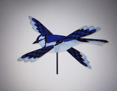 BLUE JAY WhirliGig Wind Spinner Garden Stake by Premier Kites & Designs ...