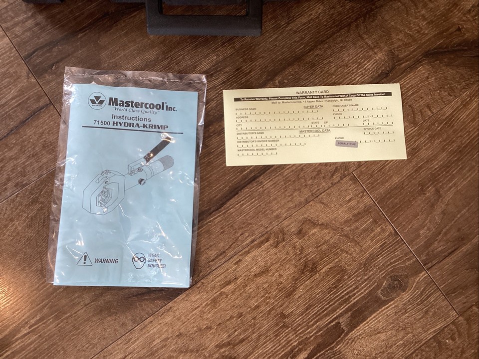 NEW IN BOX Mastercool 71500 Hydra-Krimp AC Hose Crimper ‎71500 Free ...