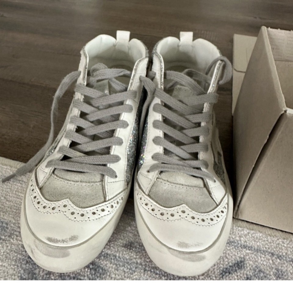 Golden Goose Iridescent Wing Tip Mid Star Sneakers Size 36 | eBay