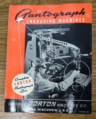 George Gorton Machine Co Pantograph Engraving Catalog Brochure Vtg ...