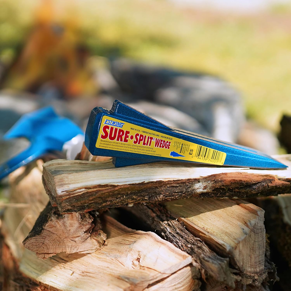 ESTWING Sure Split Wedge E-5, 5 lb Wood Splitter, Forged Steel, 1-7/8 ...