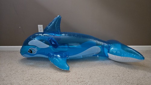 Intex Wet Set 2010 Inflatable Lil Whale Ride-On 64” x 30" w/ mod open ...