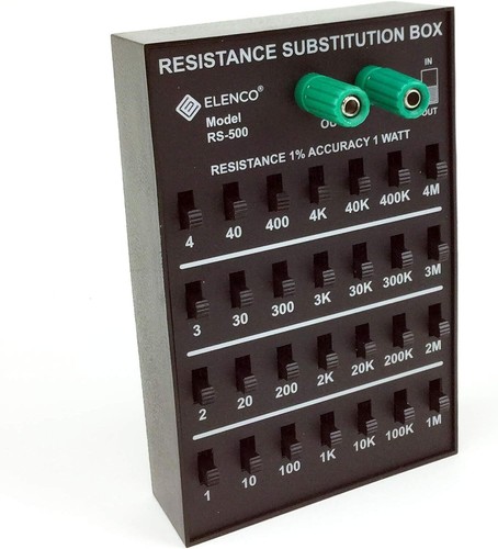 Elenco RS-500 Resistance Substitution Box, Precision Tool for Adults ...