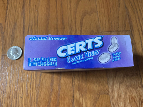 Certs Mint Roll Candy Classic Mints Glacial Breeze. | eBay