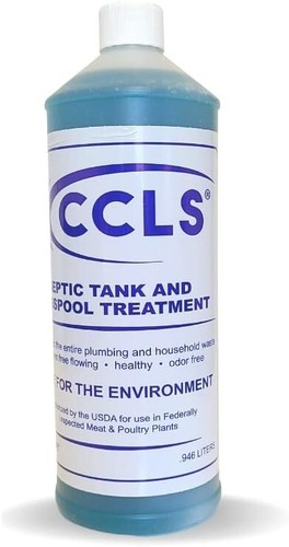 CCLS Septic Tank and Cesspool Treatment Additive Non-Corrosive (1-Quart ...