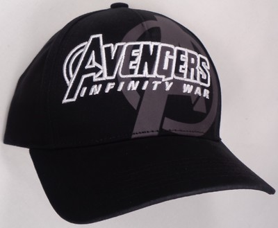 Hat Cap Licensed Marvel Comics Avengers Infinity War Black CP | eBay