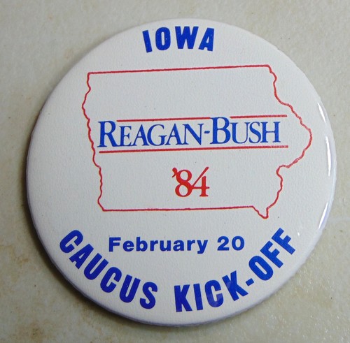 Ronald Reagan 1984 Iowa campaign pin button political | eBay