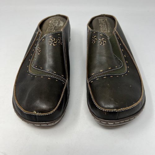 L’ARTISTE BY SPRING STEP Chino Tooled Open Back Clog Green Size 42 EU ...