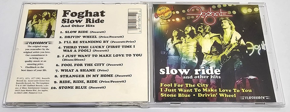 Foghat Slow Ride And Other Hits CD 1997 Flashback Records 81227267520| eBay