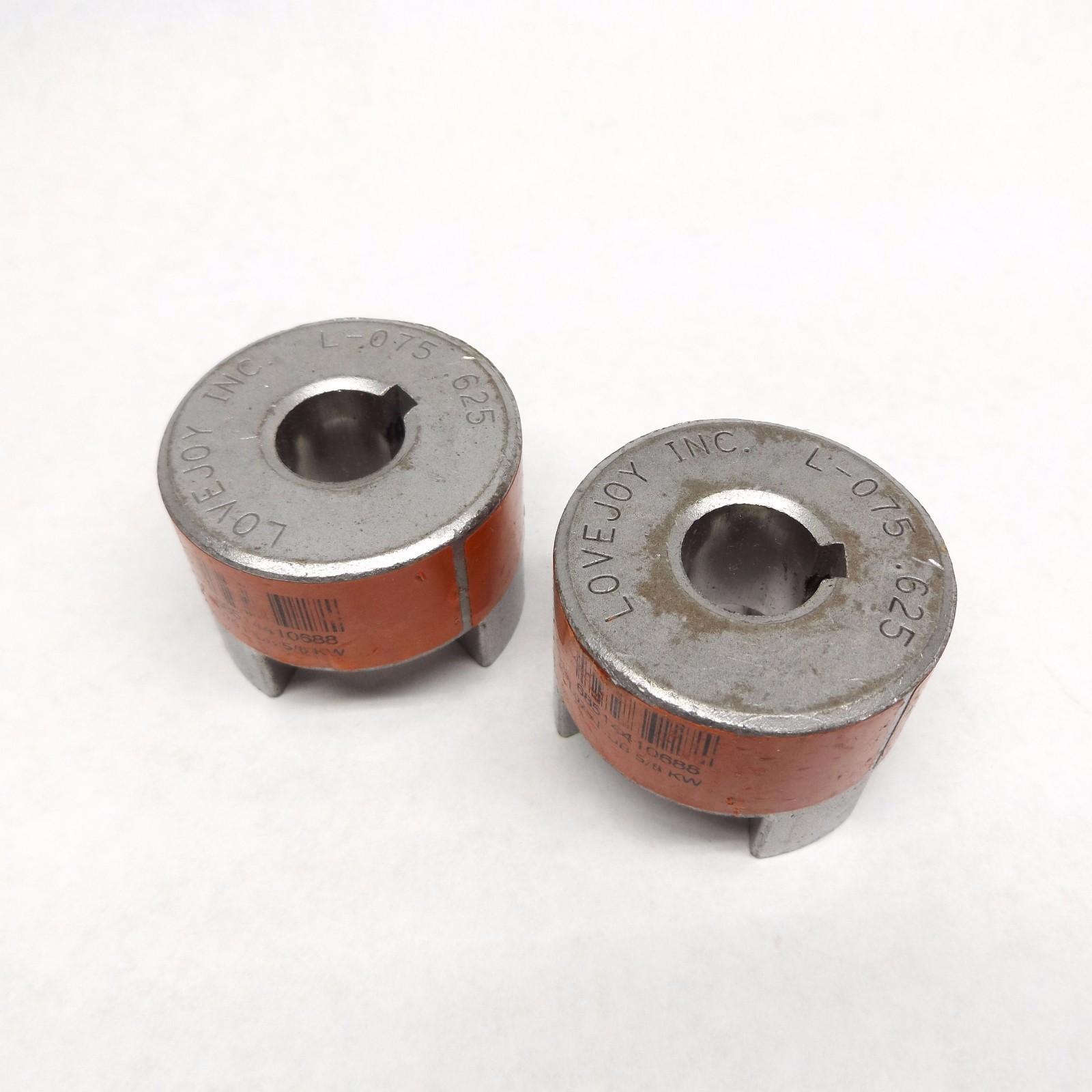 (2) Lovejoy L-075 Jaw Coupling Hub .625″ Bore Finished W 3/8″ Keyway No ...