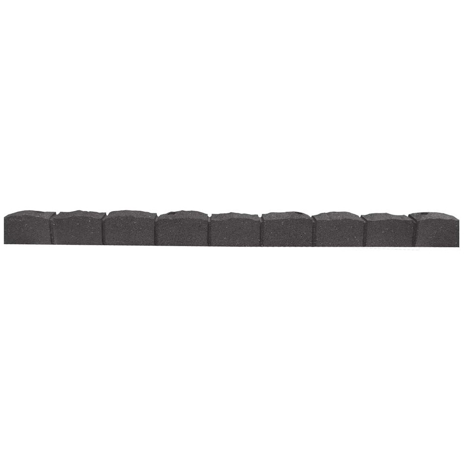 Graphite Earth Flexi Curve 1.2m Garden Edging Lawn Roman Stone Border ...