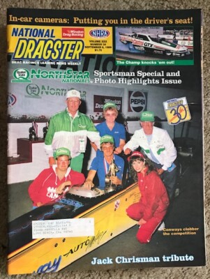 NATIONAL DRAGSTER MAGAZINE-NHRA-PAT AUSTIN-JACK CHRISMAN-CONWAY Sept 8 ...