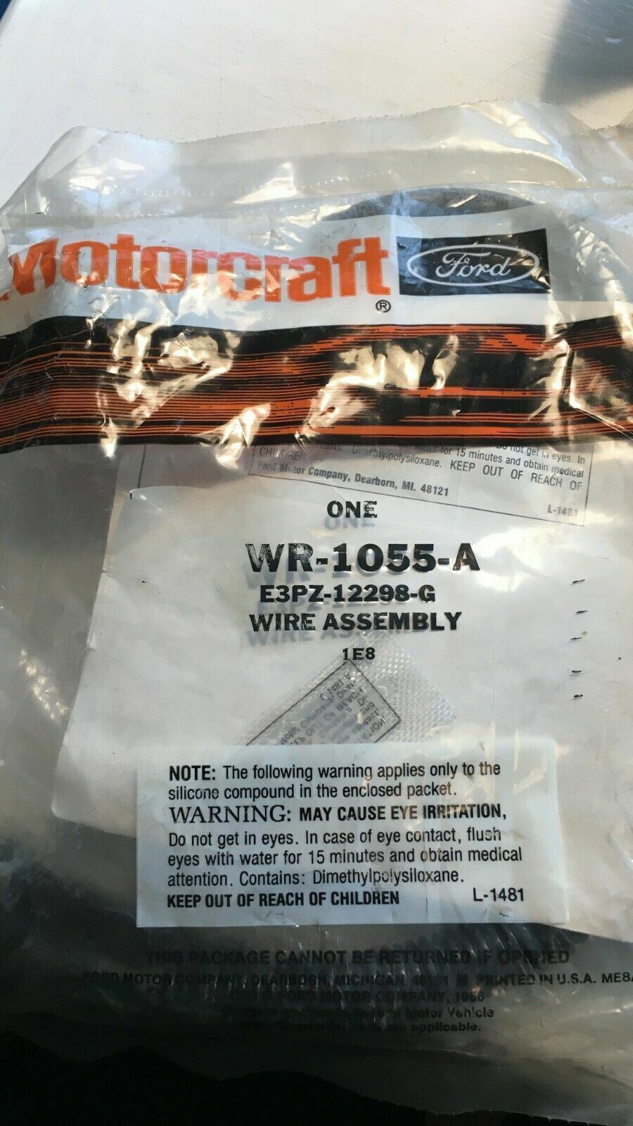 FORD+E3PZ-12298-G+MOTORCRAFT+WR-1055-A+SUPPRESSOR+ASSEMBLY-C16 for sale online | eBay