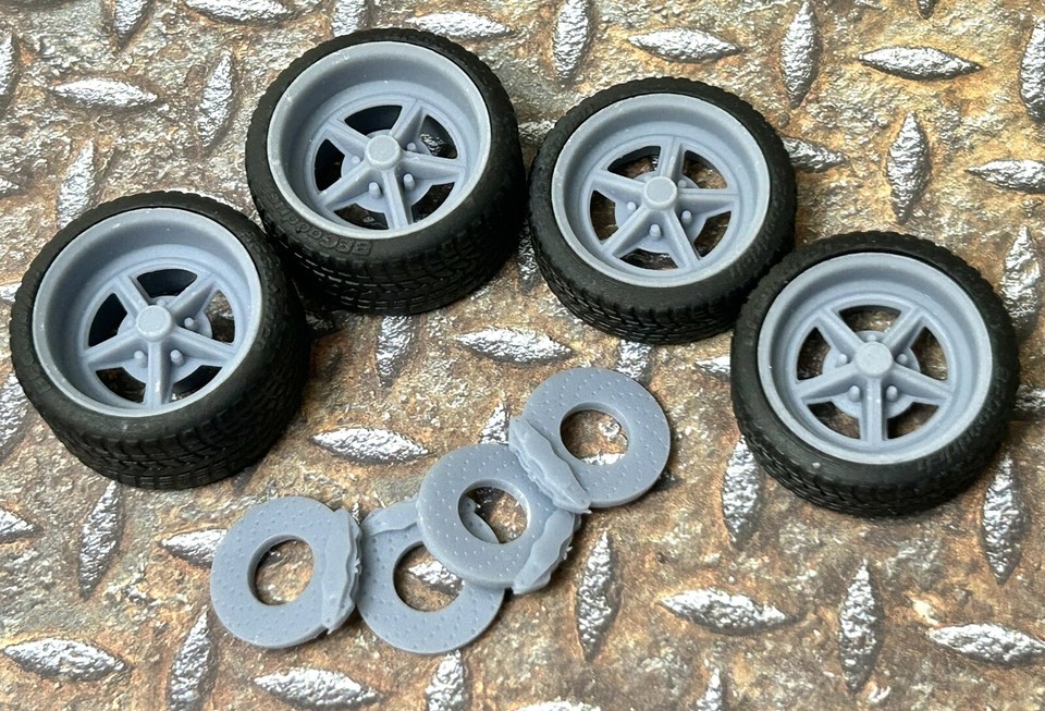 1/24 Scale: 21/20 Inch “Shelby GT350 Magstar” Wheels W/ Wide Rear ...