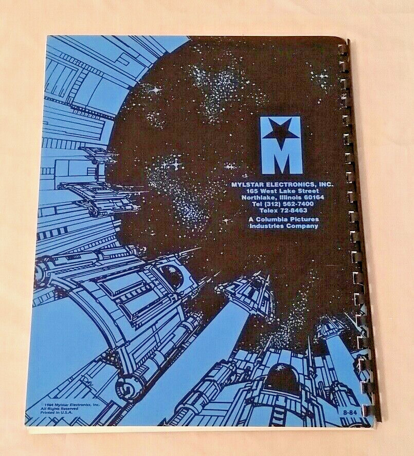 Gottlieb Alien Star Pinball Machine Original Manual & Schematics NOS ...