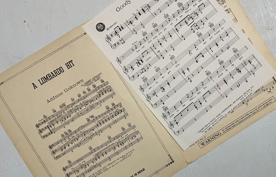 Goody Goodbye, James Cavanaugh, Nat Simon, Vintage Sheet Music | eBay