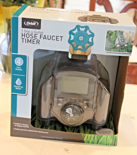 Orbit 1 Dial 4 Outlet Hose Faucet Timer 56545 | eBay