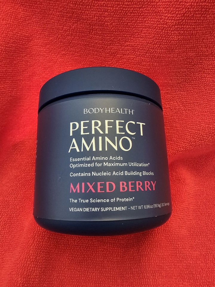 BodyHealth Perfect Amino Powder Mixed Berry 30 Servings Vegan Dietary ...