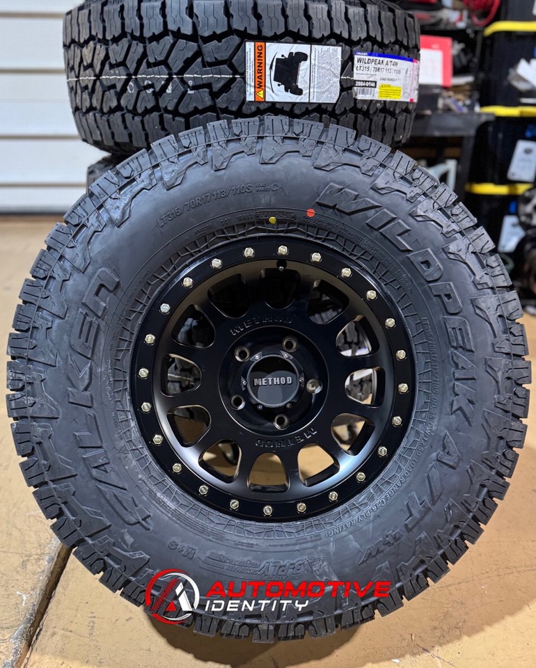 17x8.5 Method MR305 NV Black Wheels 35" Falken AT Tires 6x135 Ford F150 ...