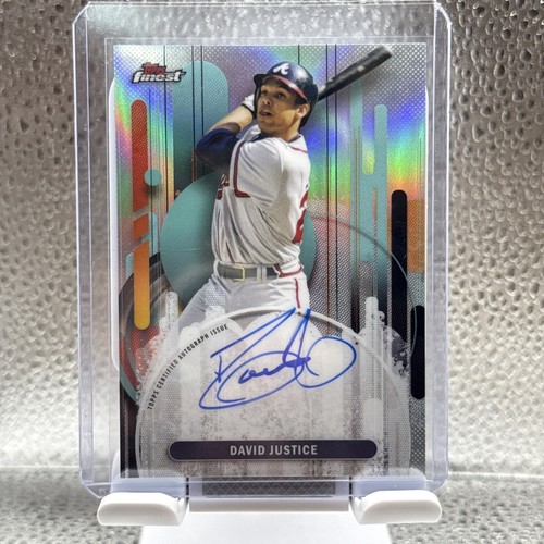 2025 Topps Finest David Justice AUTO #FA-DJ Atlanta Braves | eBay