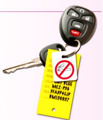 No Smoking Key Tags - Quantity 100 Per Package - Hooks Directly On Key ...