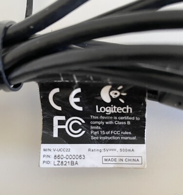 Logitech V-UCC22 Carl Zeiss Tessar 2.0/3.7 2MP Autofocus USB Webcam. | eBay