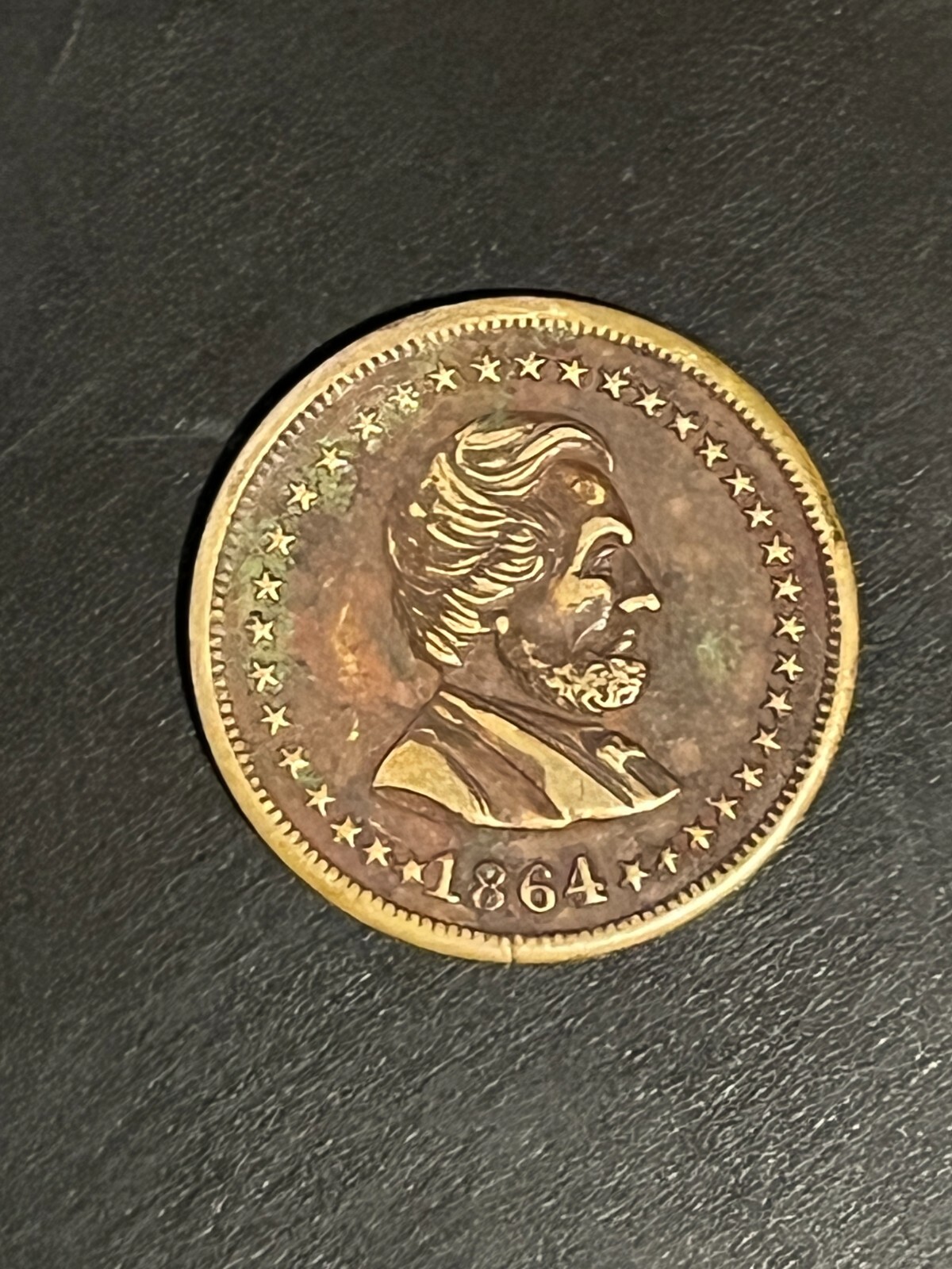 Abraham Lincoln for President 1864 political token coin Republican ...