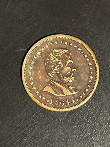 Abraham Lincoln for President 1864 political token coin Republican ...