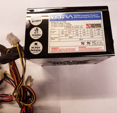 Ultra ATX 300W Switching Desktop Power Supply- ULT-300P | eBay