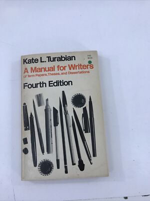 Manual For Writers Of Term Papers,Theses, Dissertations- Kate Turabian ...