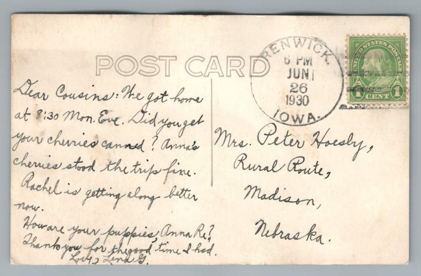 Evangelical Church RENWICK Iowa RPPC Antique Photo Humboldt County ...