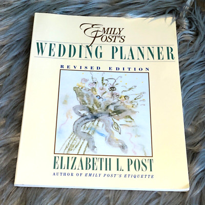 NEW RARE Vintage 90's Emily Post's Wedding Planner First Edition ...