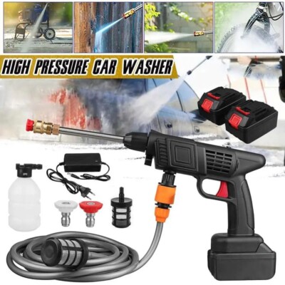 Portable Cordless Washer Handheld Car High Pressure Electric Water Wash ...