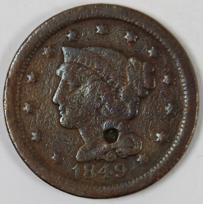 us (1849 ) ONE CENT (LARGE CENT) --nice--- | eBay