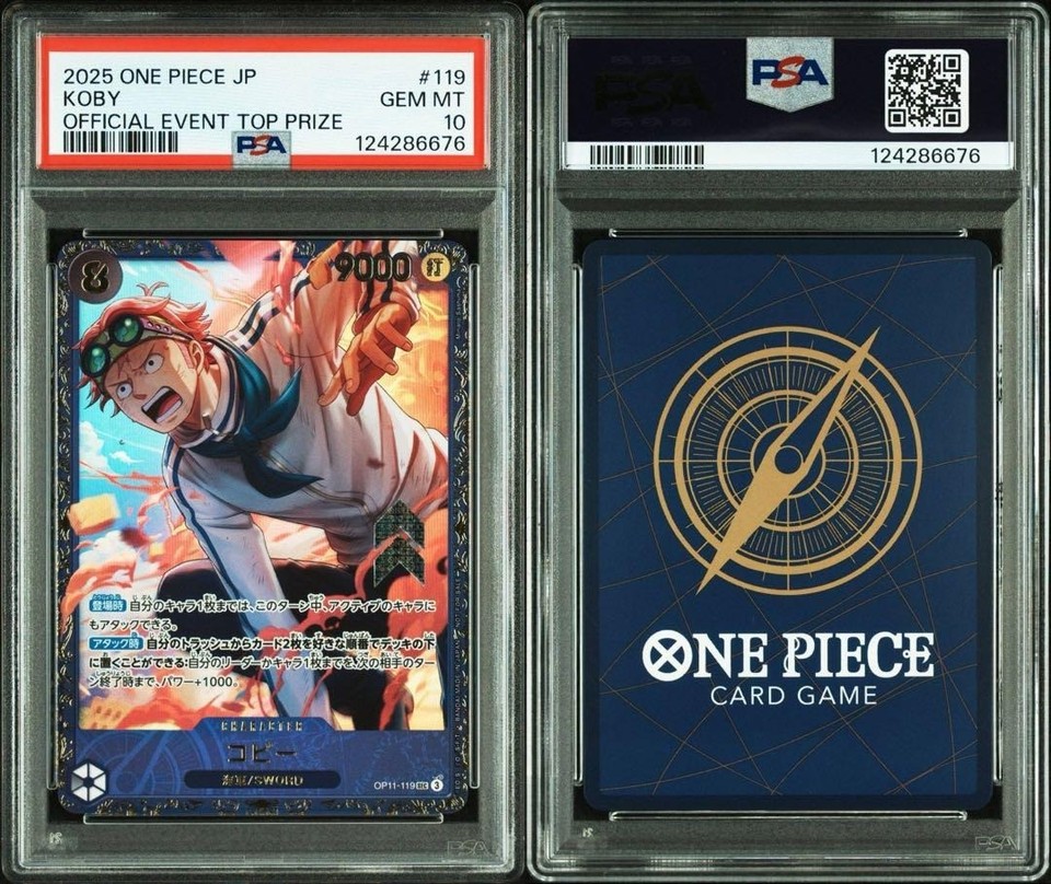 PSA 10 Koby OP11-119 Flagship Battle Promo 2025 ONE PIECE Card Japanese ...