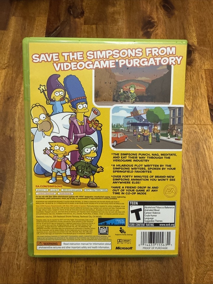 The Simpsons Game (Microsoft Xbox 360, 2007) CIB!! 🔥🔥🔥 | eBay