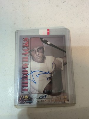 2001 Royal Rookies Throwbacks - Jason Woolf #2 Autographs /5950 (AU, RC ...
