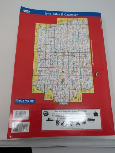 2001 Iowa DeLorme Atlas and Gazetteer 11" x 15.5" Topo Maps Road Guide ...