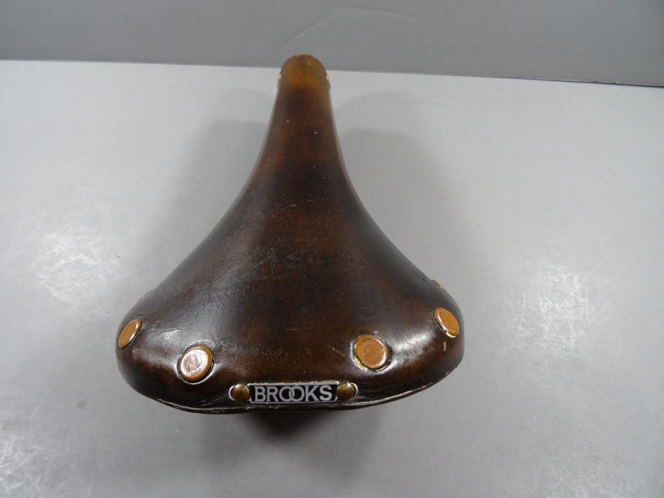 Vintage Brooks Professional Leather Saddle Copper Button Rivets ...