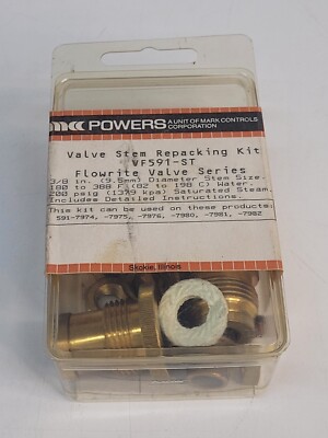 POWERS PROCESS CONTROLS 591-928 3/8" STEM PACKING KIT FOR FLOWRITE ...